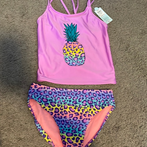Cat & Jack | Swim | Pineapple Cheetah Print Bathing Suit | Poshmark